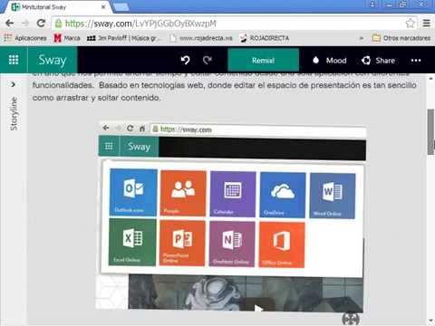 Tutorial en linea de Microsoft Sway – Buscar Tutorial